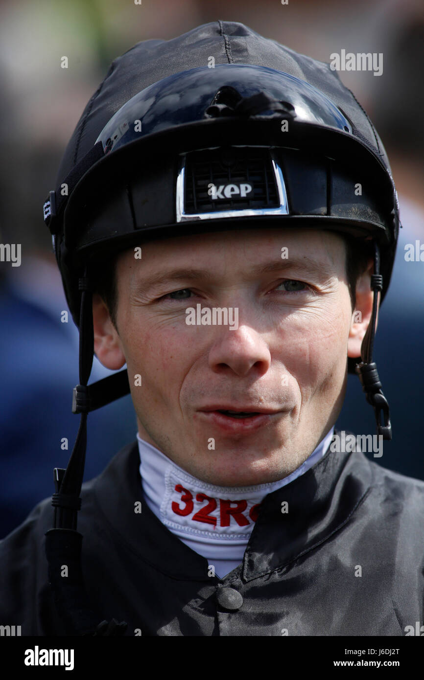 Jockey jamie spencer at newbury racecourse hi-res stock photography and ...