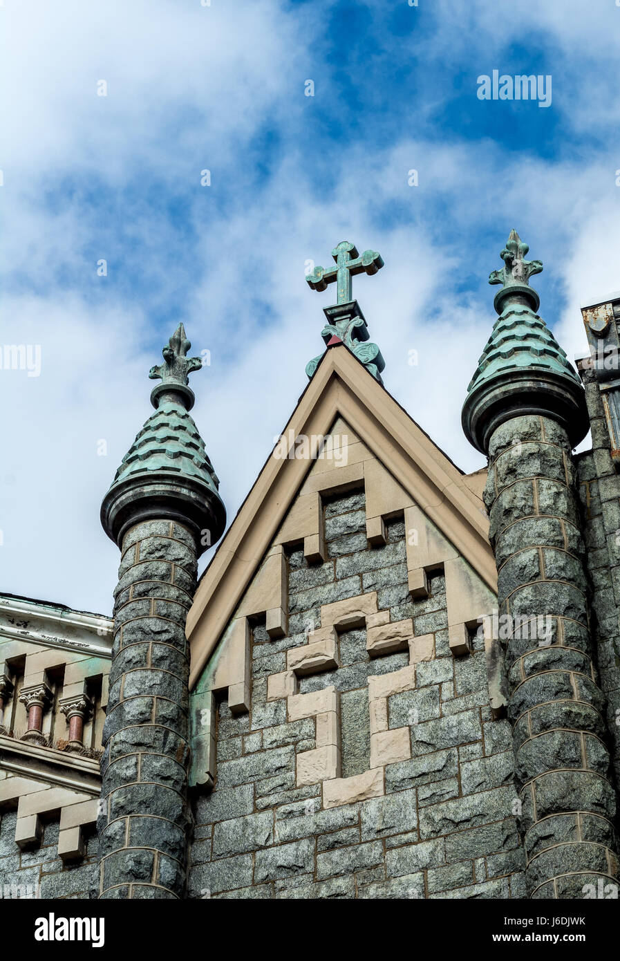 Religious building architecture - church art. Center city Philadelphia ...