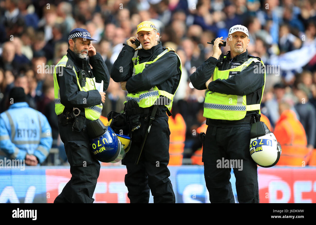 Police presence during the Sky Bet League One play off final at Wembley ...