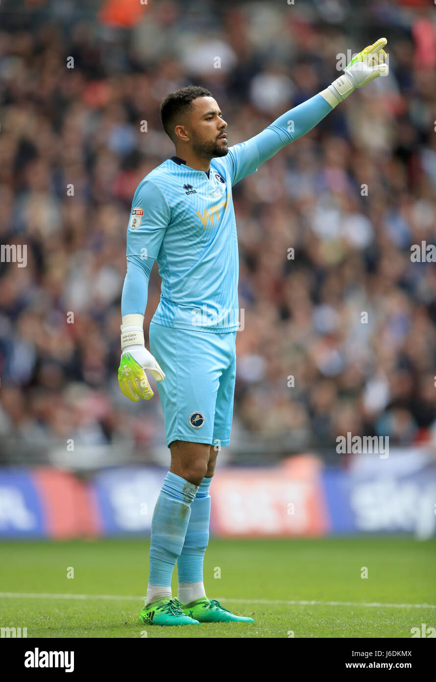 Millwall goalkeeper jordan archer hi-res stock photography and images ...