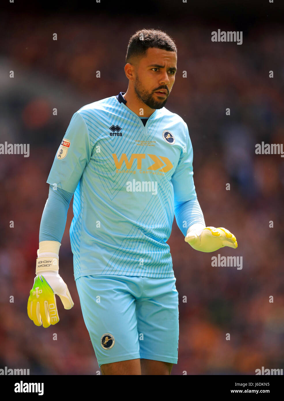 Millwall goalkeeper jordan archer hi-res stock photography and images ...