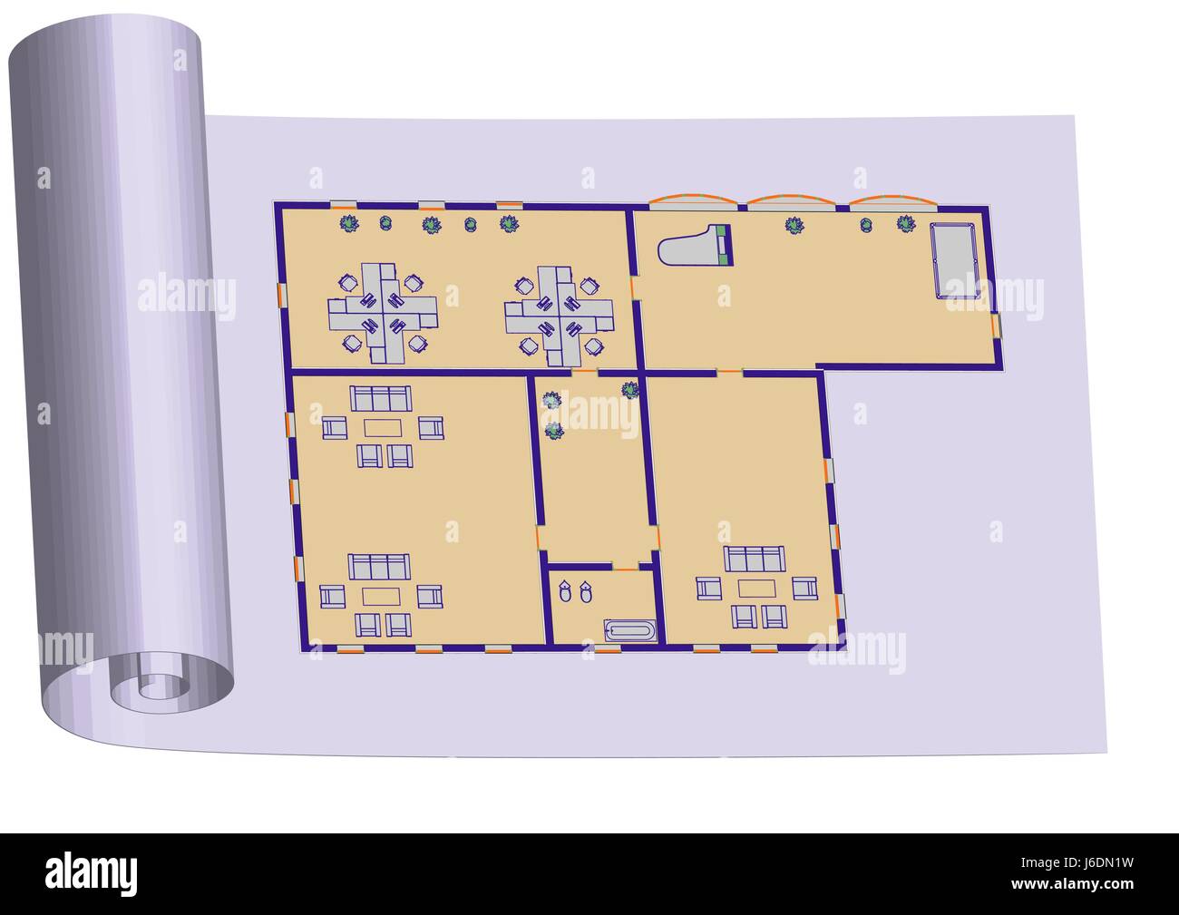 Technical interior Stock Vector Images - Alamy