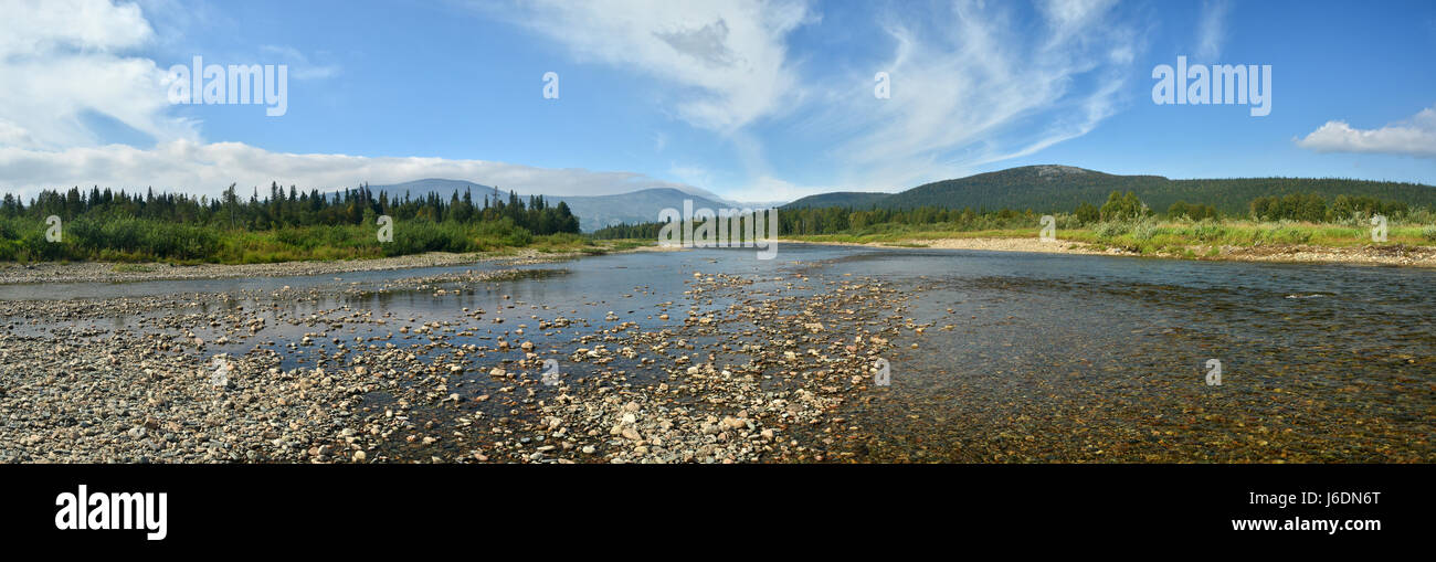 The Northern Urals. The river in the national Park "Yugyd VA". The ...