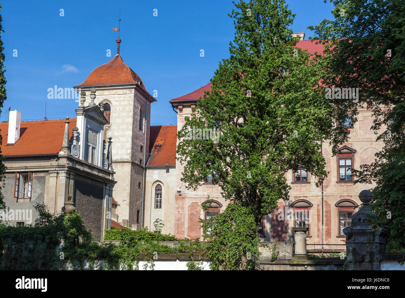 Baroque Castle Libochovice, Northern Bohemia, Czech Republic, Europe ...