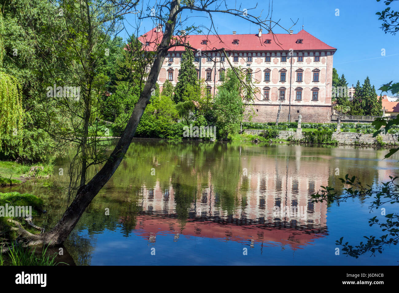Baroque Castle Libochovice, Northern Bohemia, Czech Republic, Europe ...