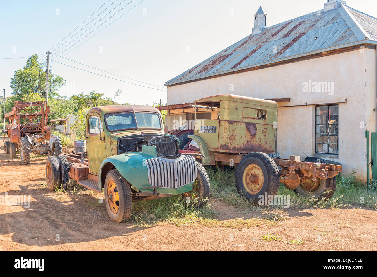 PHILIPPOLIS, SOUTH AFRICA - MARCH 21, 2017: Historic old vehicles in ...