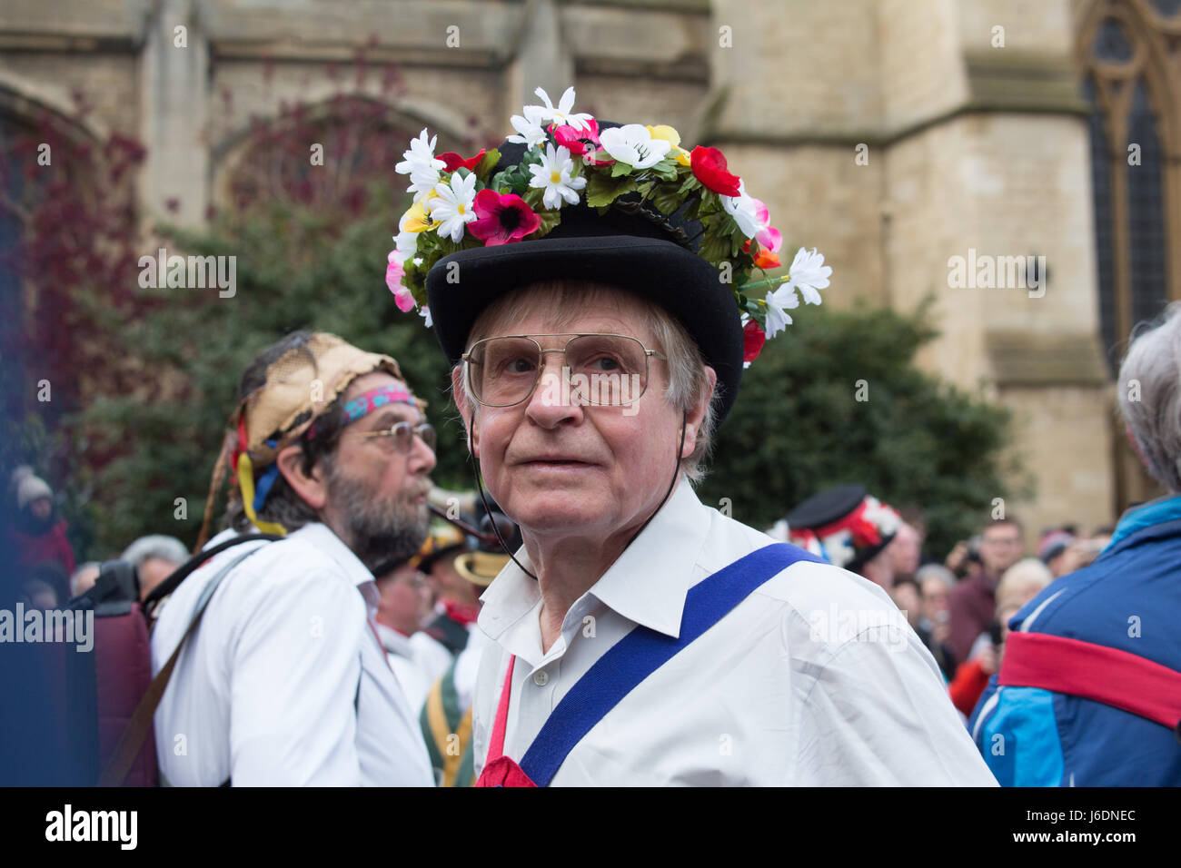 May Day celebrations in Oxford with crowds gathering to watch Morris ...