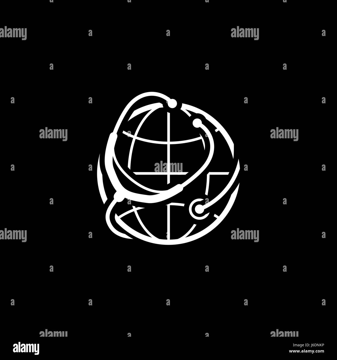 Global Health Care Icon. Flat Design. Isolated Illustration Stock ...