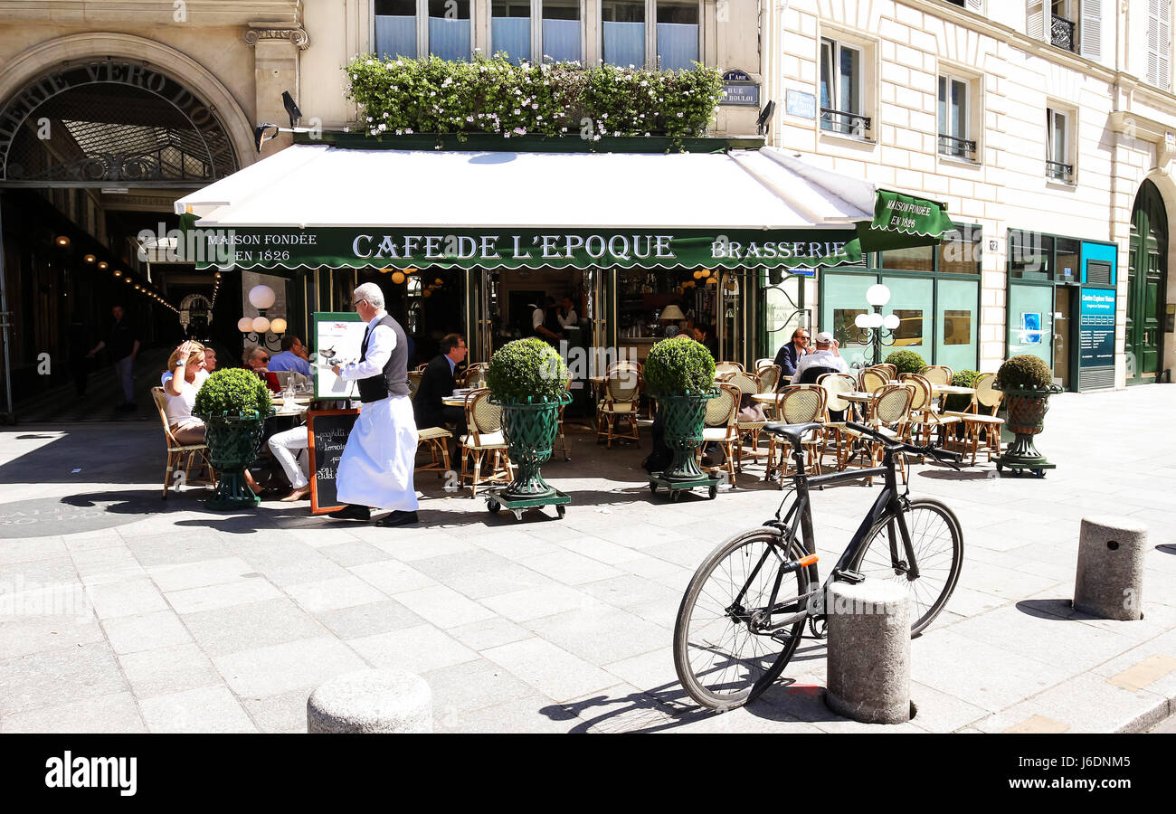The vintage cafe de Belle epoque, Paris, France Stock Photo - Alamy
