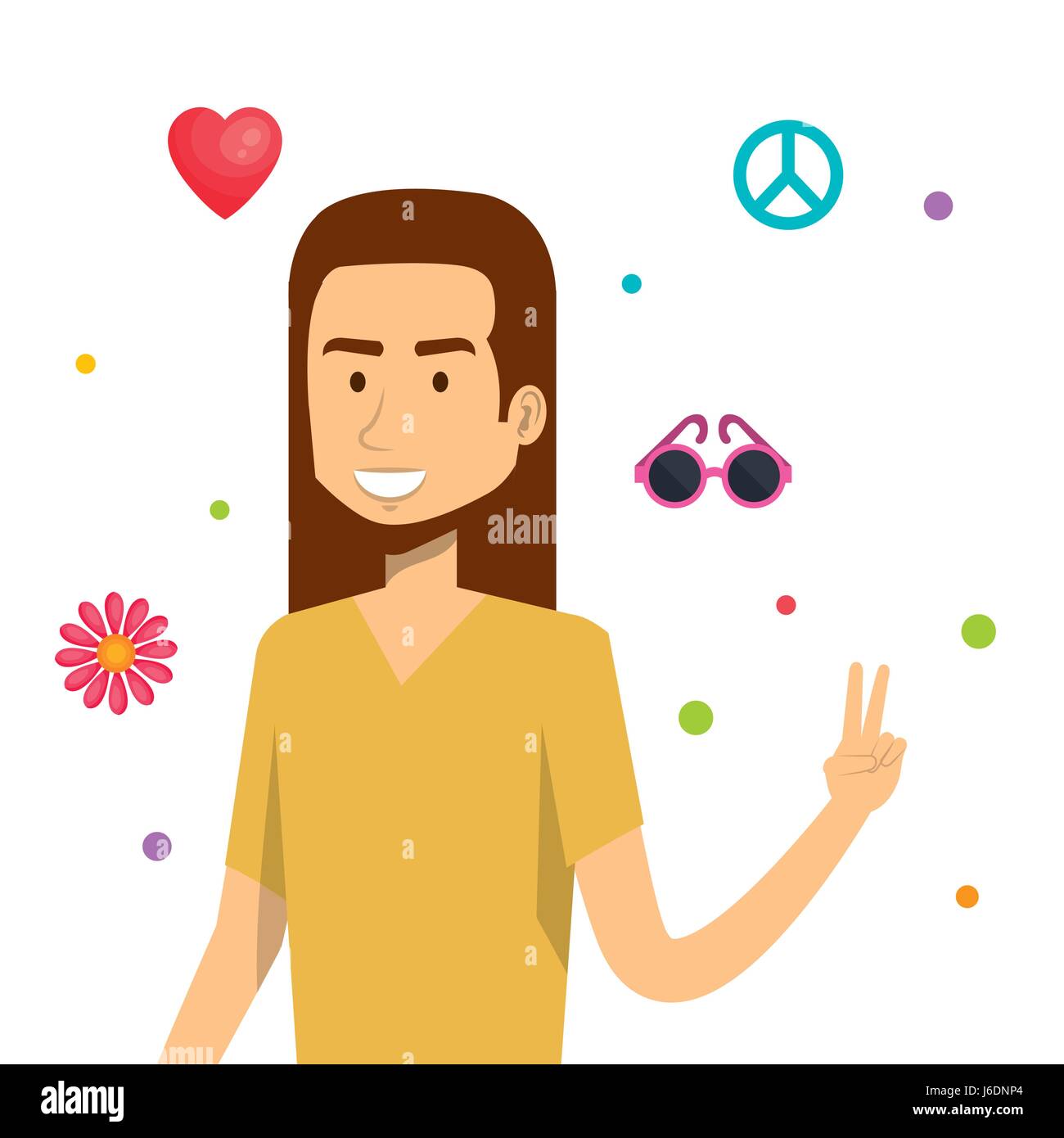 60s Hand Peace Symbol High Resolution Stock Photography and Images - Alamy