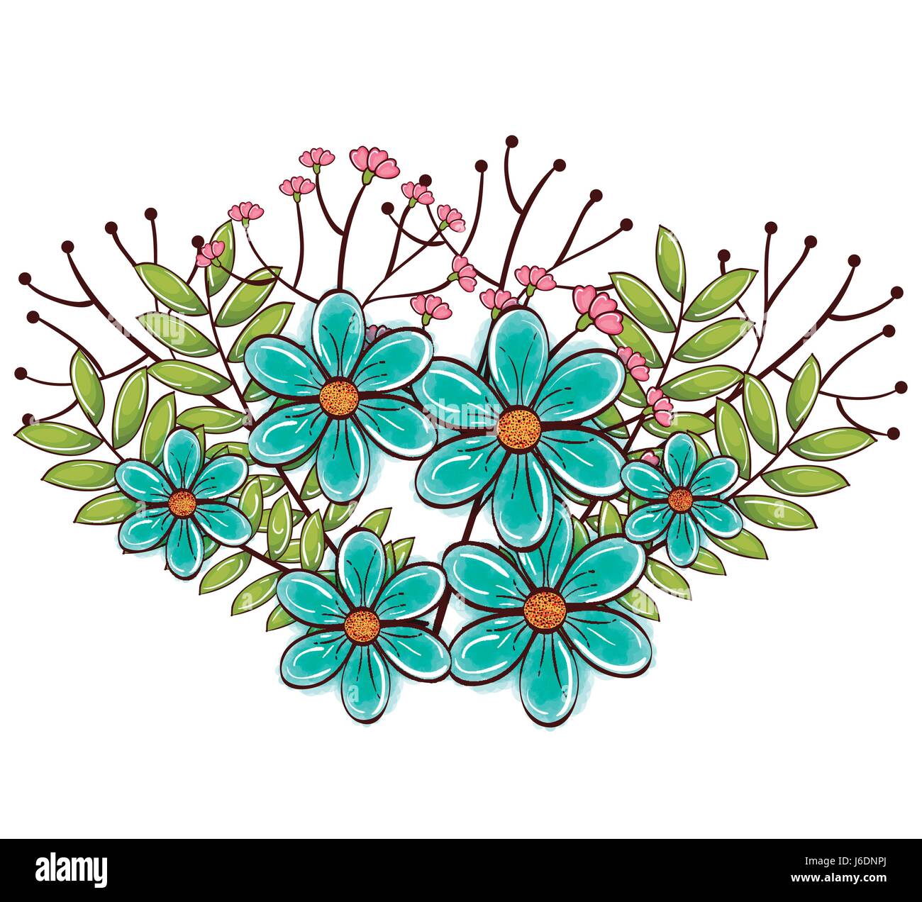 Beautiful flowers design Stock Vector Image & Art - Alamy