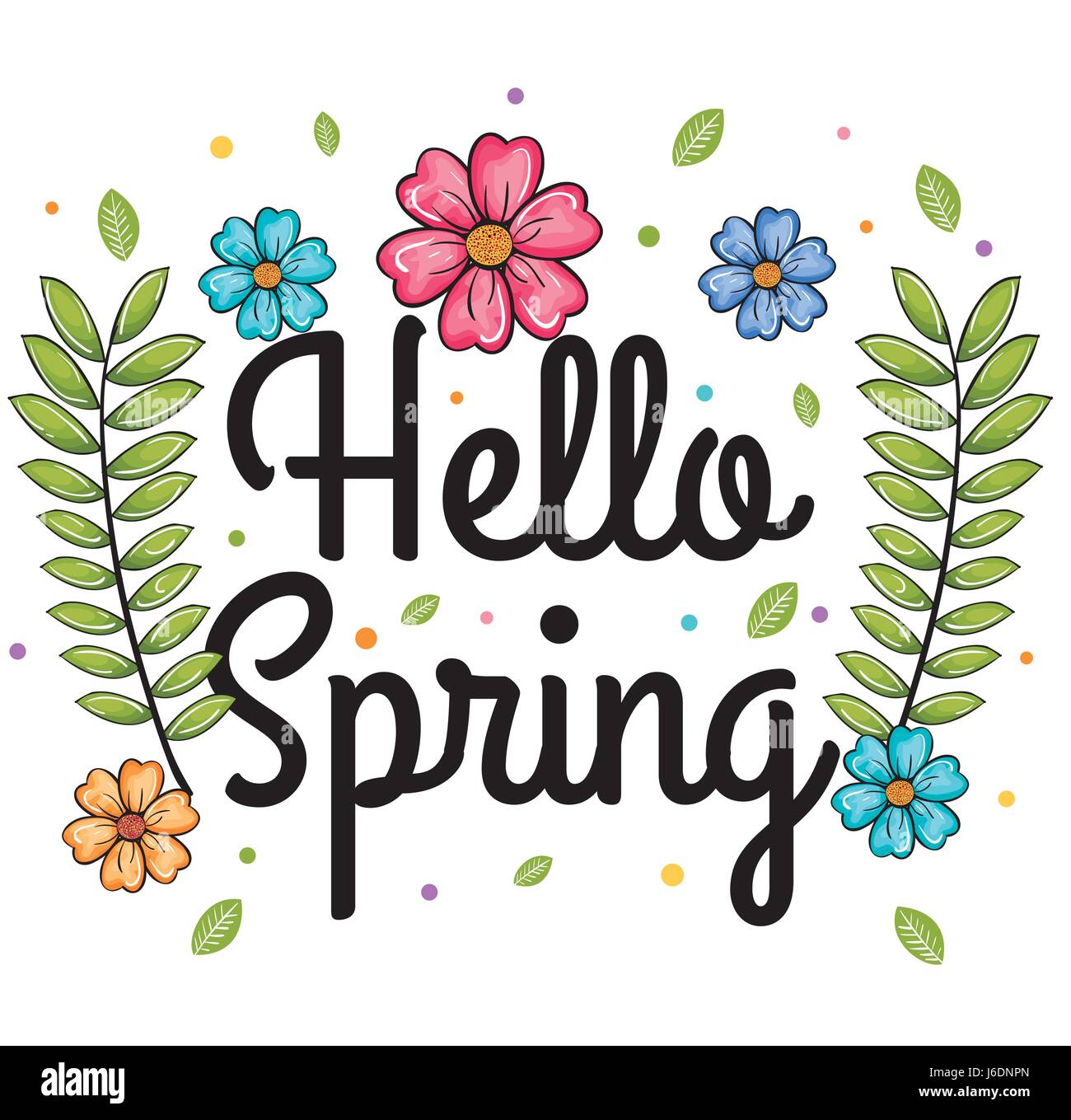 Welcome spring design Stock Vector Image & Art - Alamy