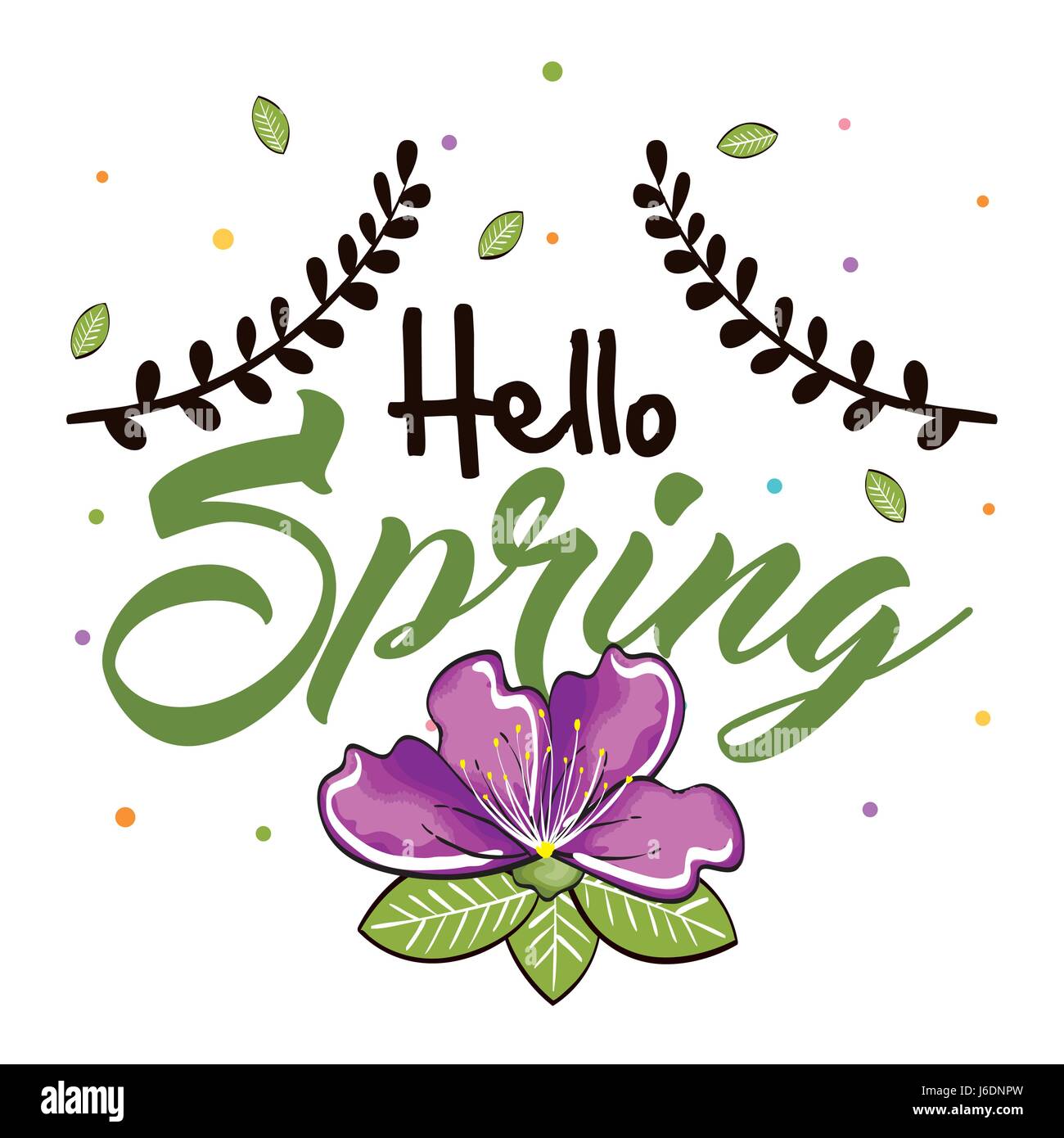 Welcome spring design Stock Vector Image & Art - Alamy
