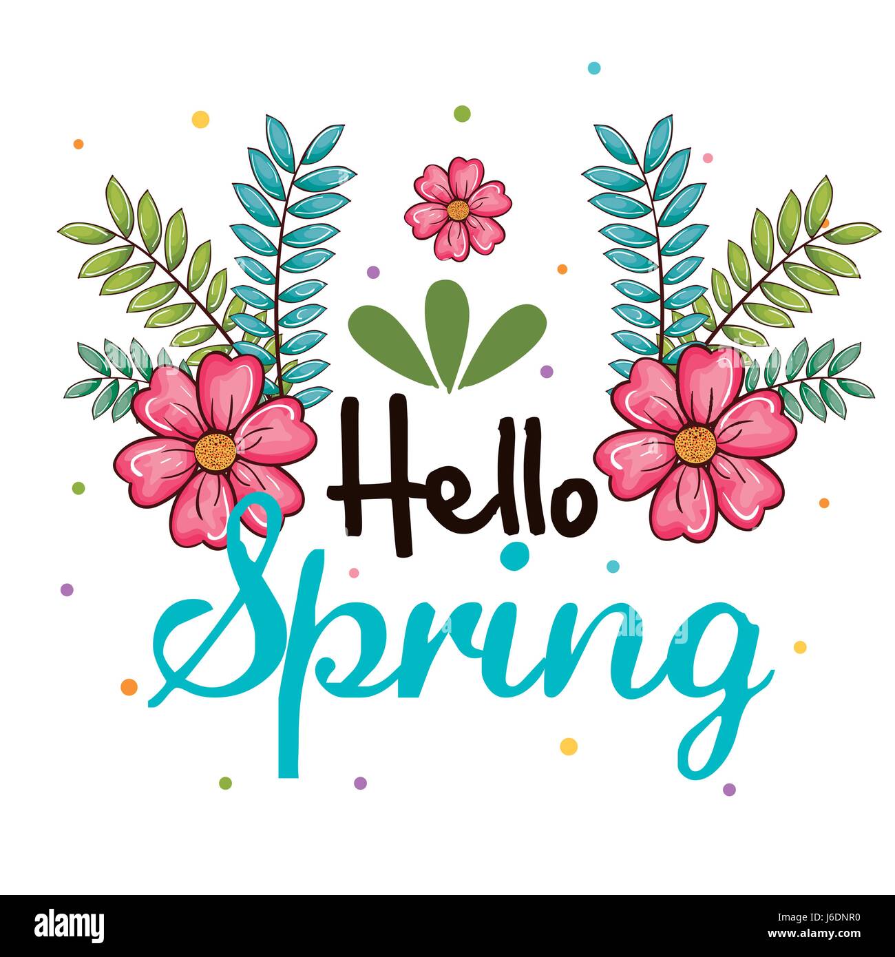 Welcome spring design Stock Vector Image & Art - Alamy