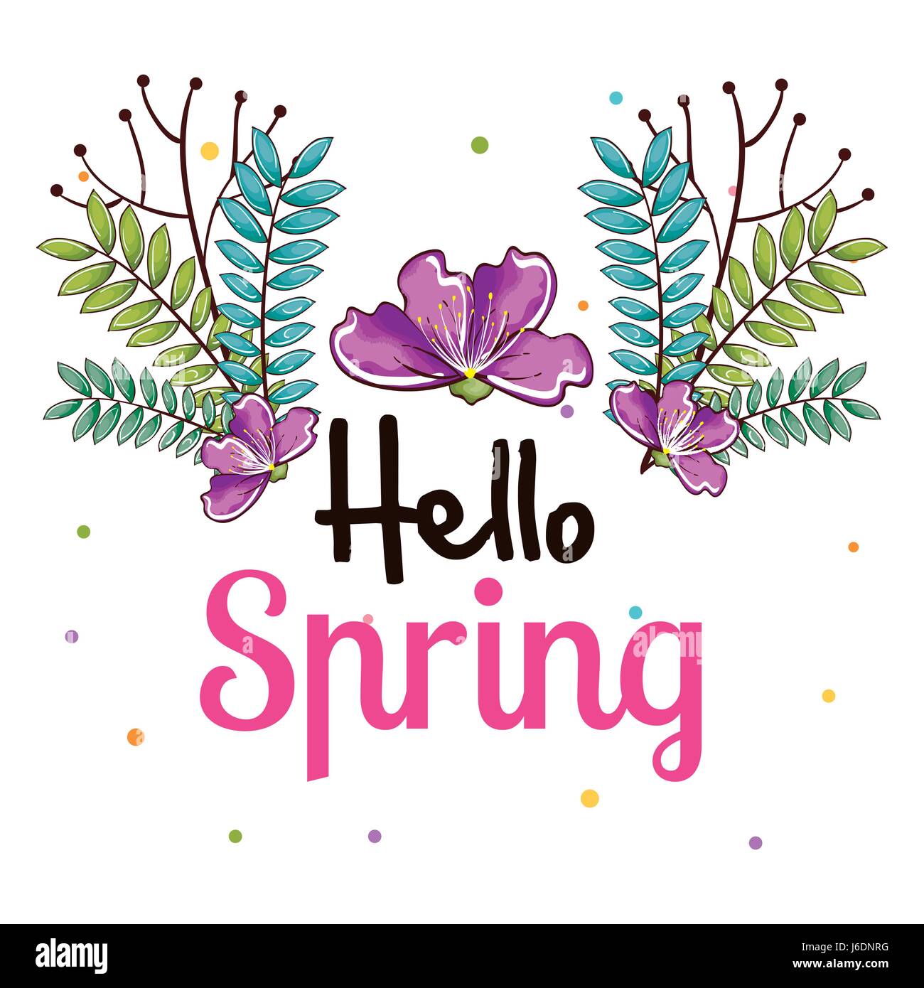 Welcome spring design Stock Vector Image & Art - Alamy