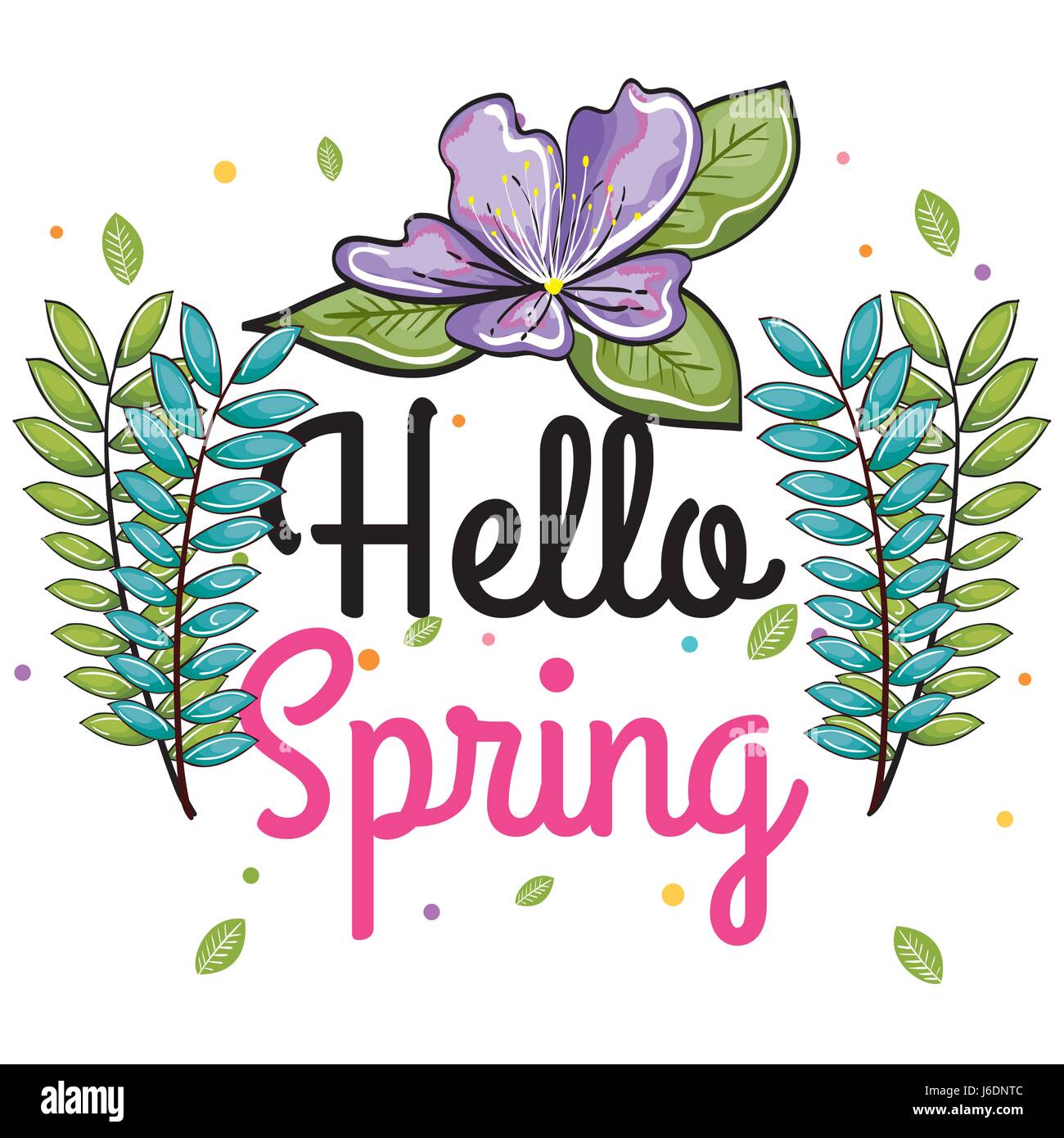 Welcome spring design Stock Vector Image & Art - Alamy