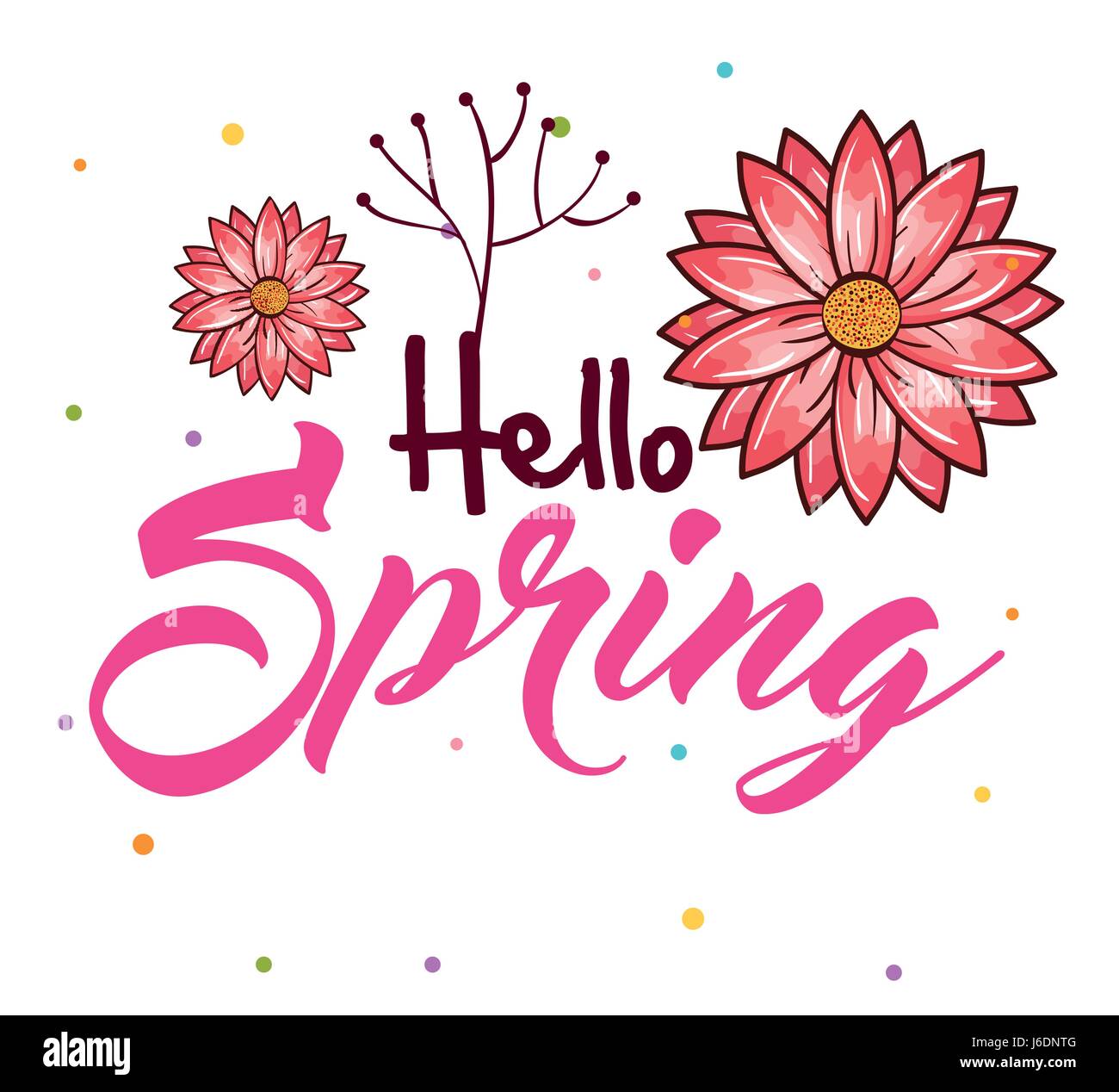 Welcome spring design Stock Vector Image & Art - Alamy