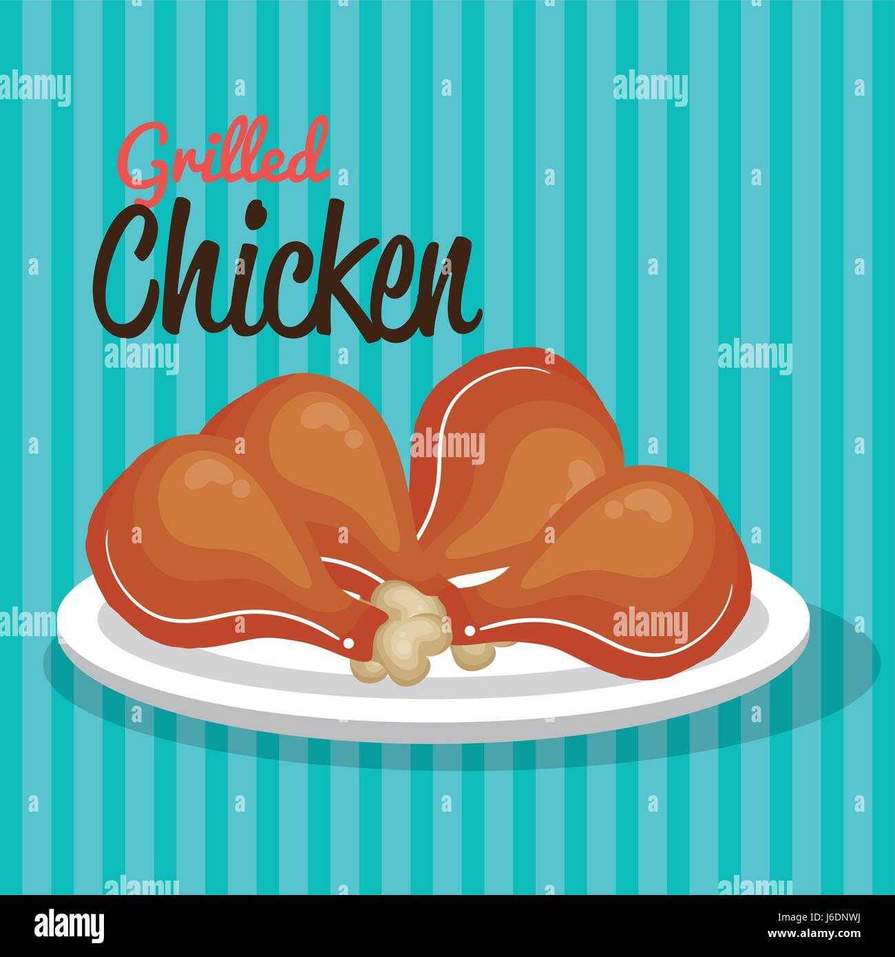 Grilled chicken design Stock Vector Image & Art - Alamy