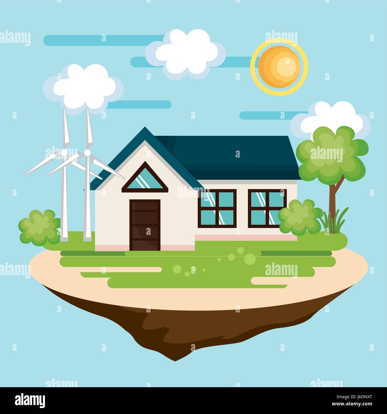 Eco friendly house design Stock Vector Image & Art - Alamy