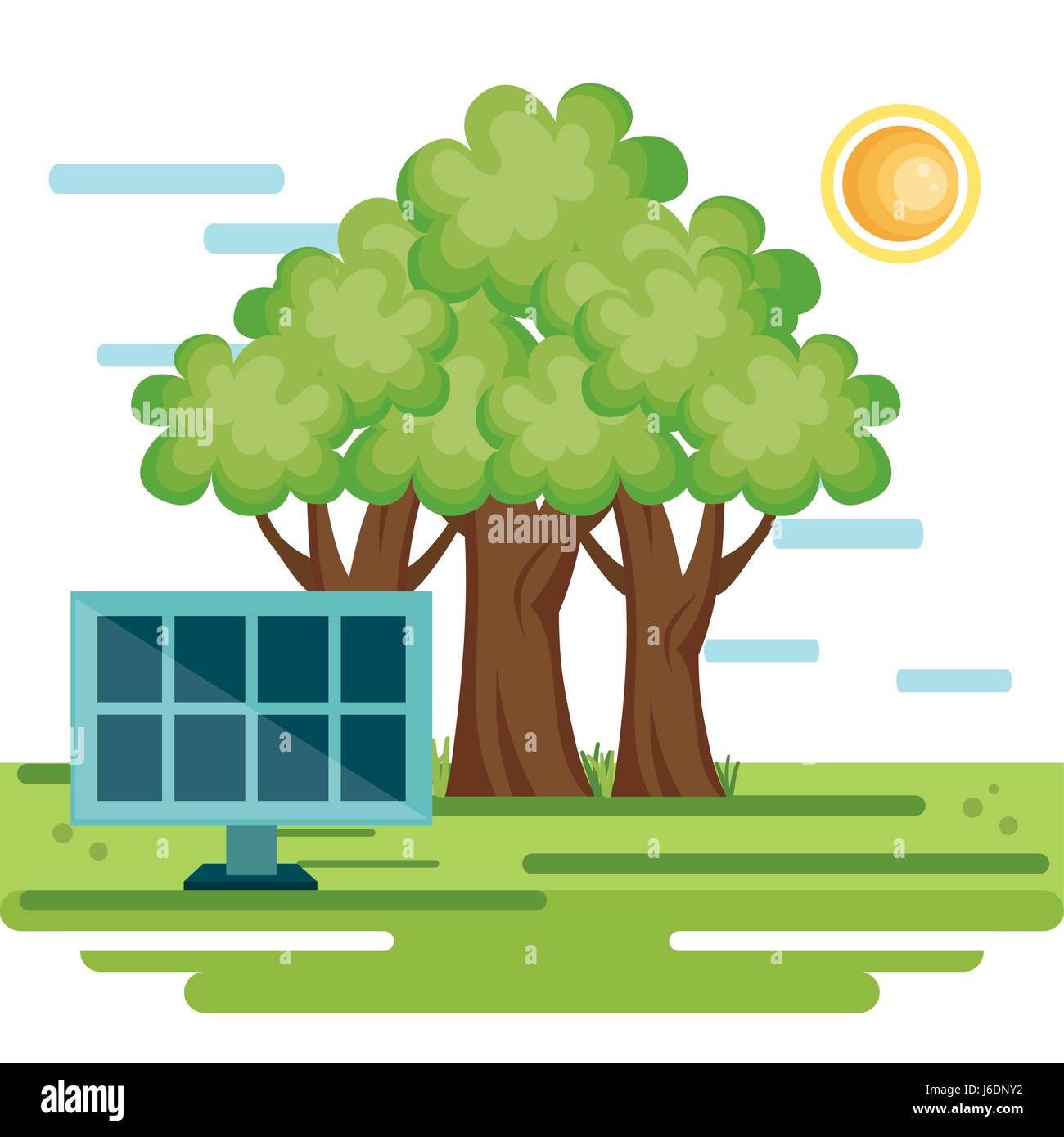 Solar panel design Stock Vector Image & Art - Alamy