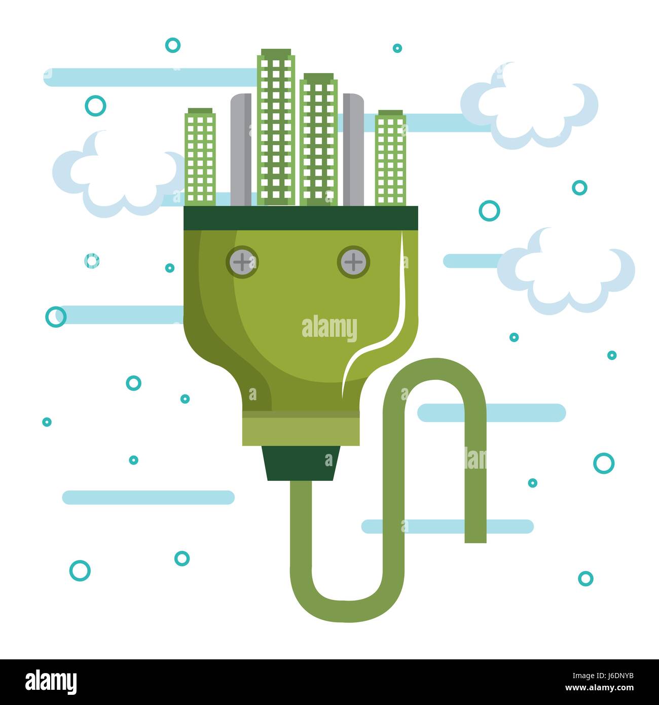 Power plug and city design Stock Vector Image & Art - Alamy