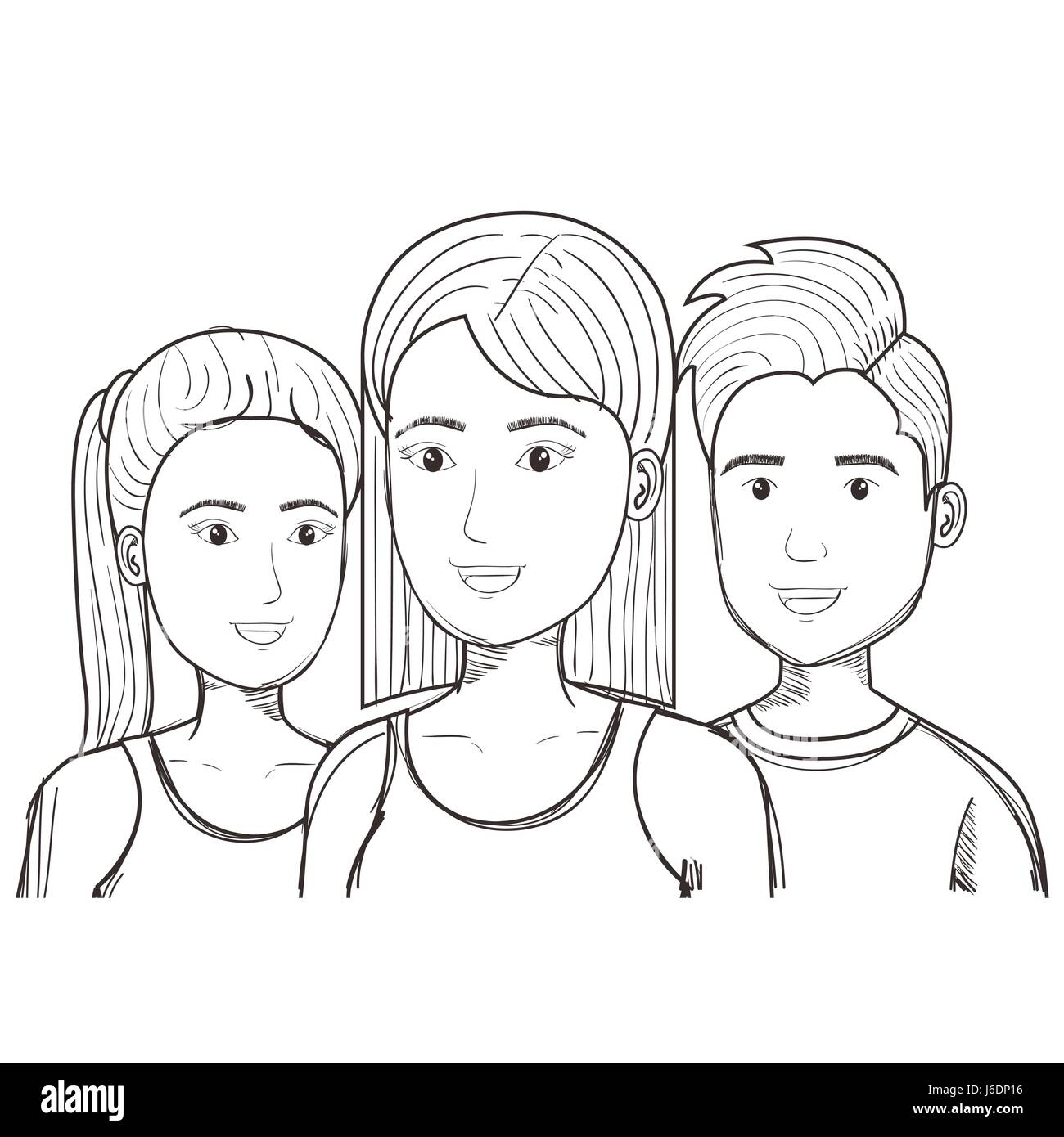 Hand drawn people design Stock Vector Image & Art - Alamy