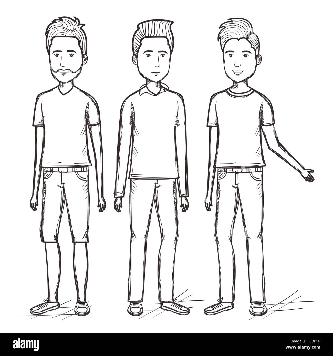 Hand drawn people design Stock Vector Image & Art - Alamy