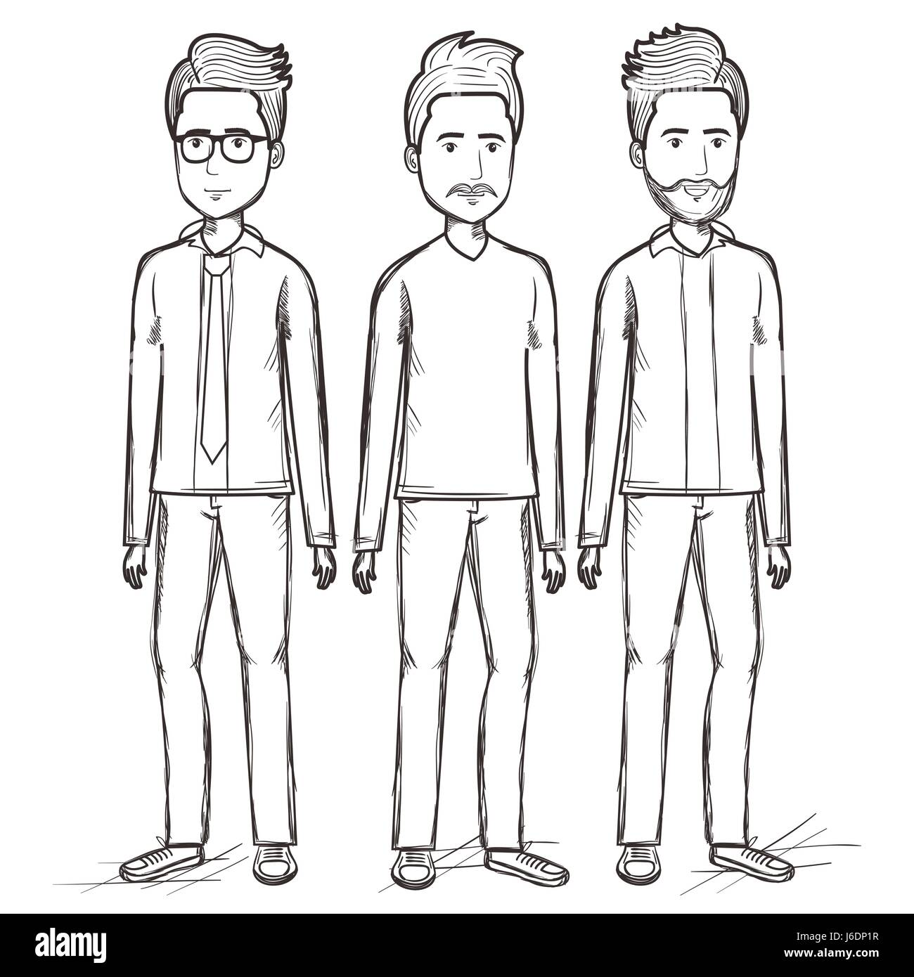 Hand drawn people design Stock Vector Image & Art - Alamy
