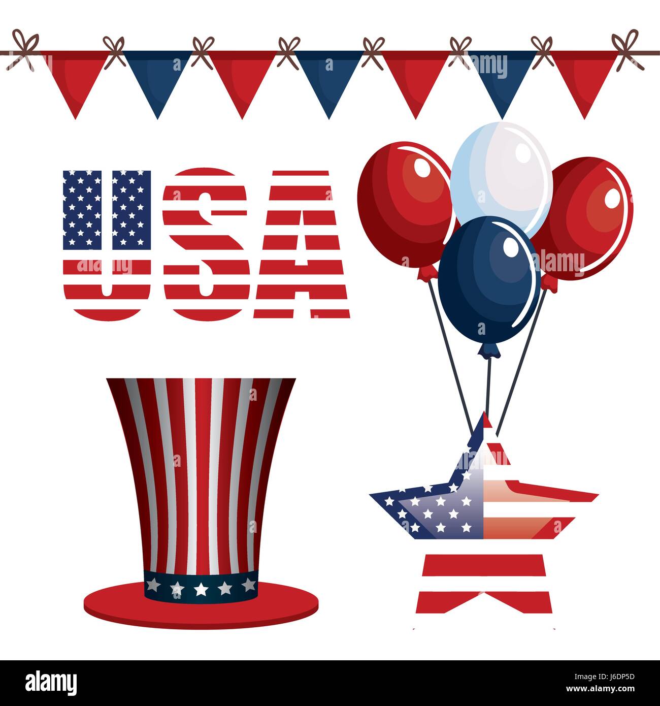 USA related objects Stock Vector Image & Art - Alamy