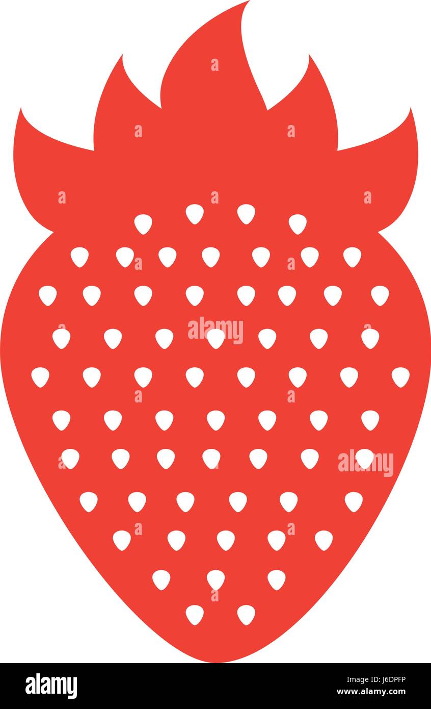 strawberry fresh fruit icon Stock Vector Image & Art - Alamy