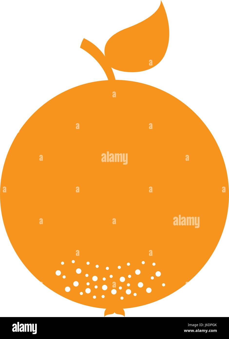orange fresh fruit icon Stock Vector Image & Art - Alamy