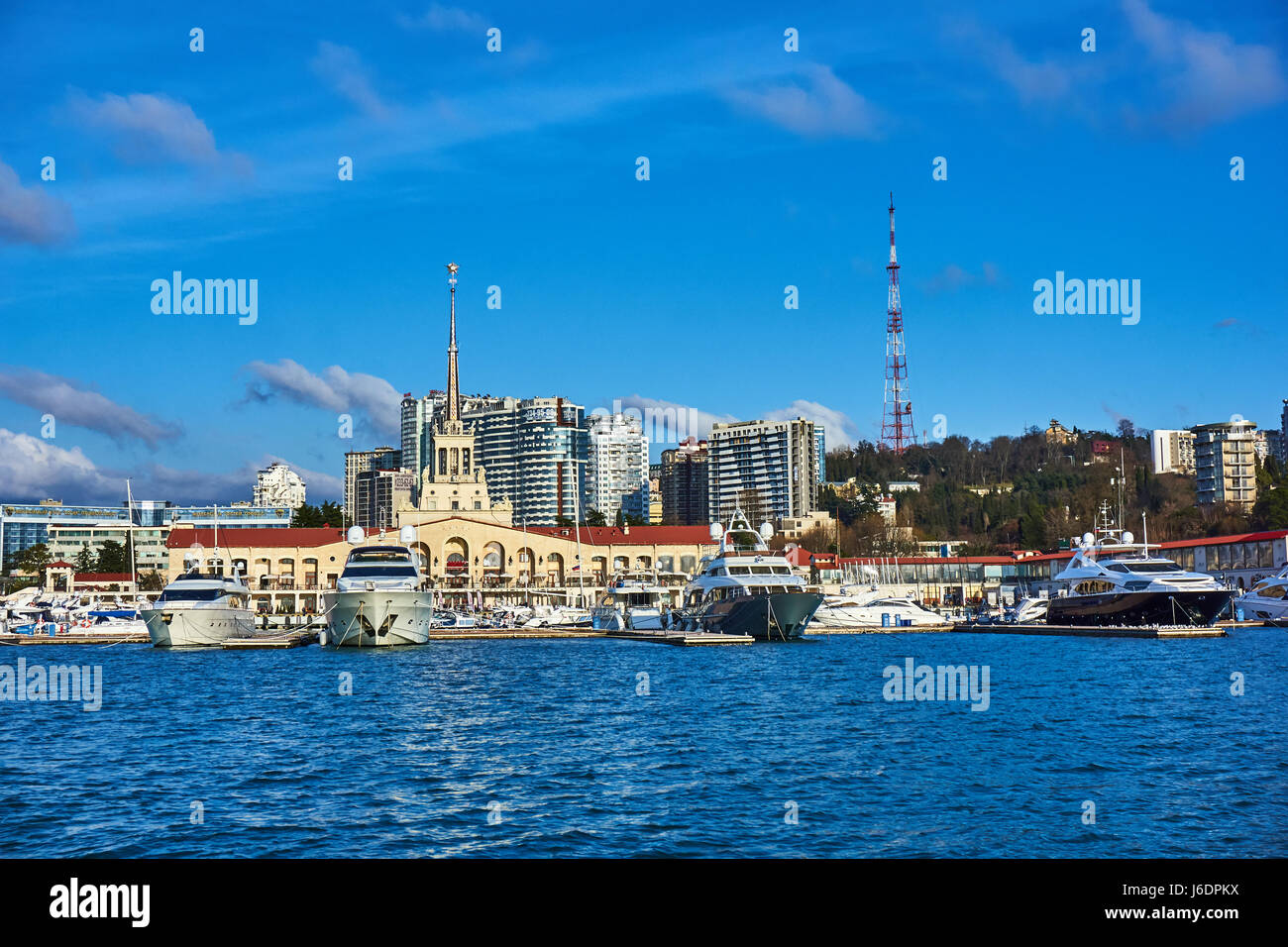 SOCHI, RUSSIA - Sea Port of Sochi Stock Photo - Alamy