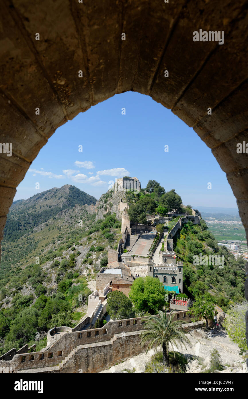Castle of Xativa Spain Stock Photo - Alamy