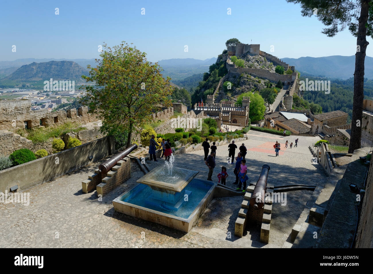Castle of Xativa Spain Stock Photo - Alamy