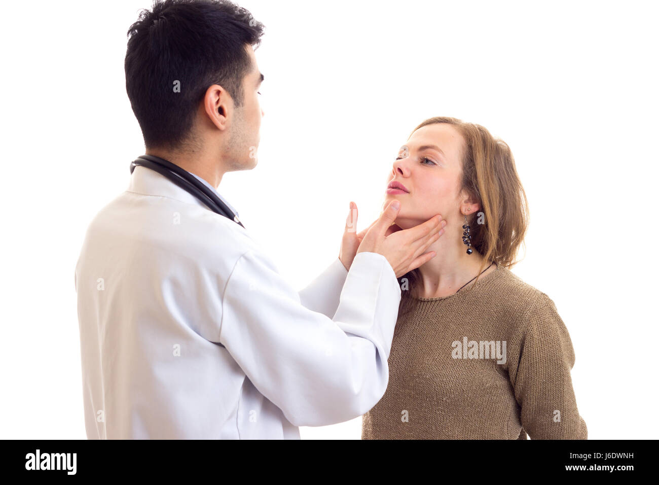 Male doctor female patient consultation Cut Out Stock Images & Pictures ...
