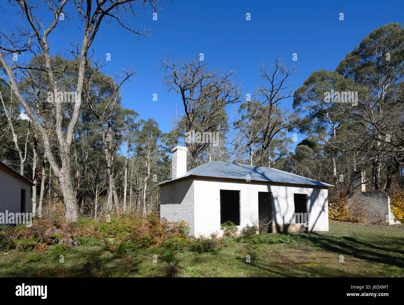 Carrington Row, old abandonned cottages in Joadja Ghost Town, a ...