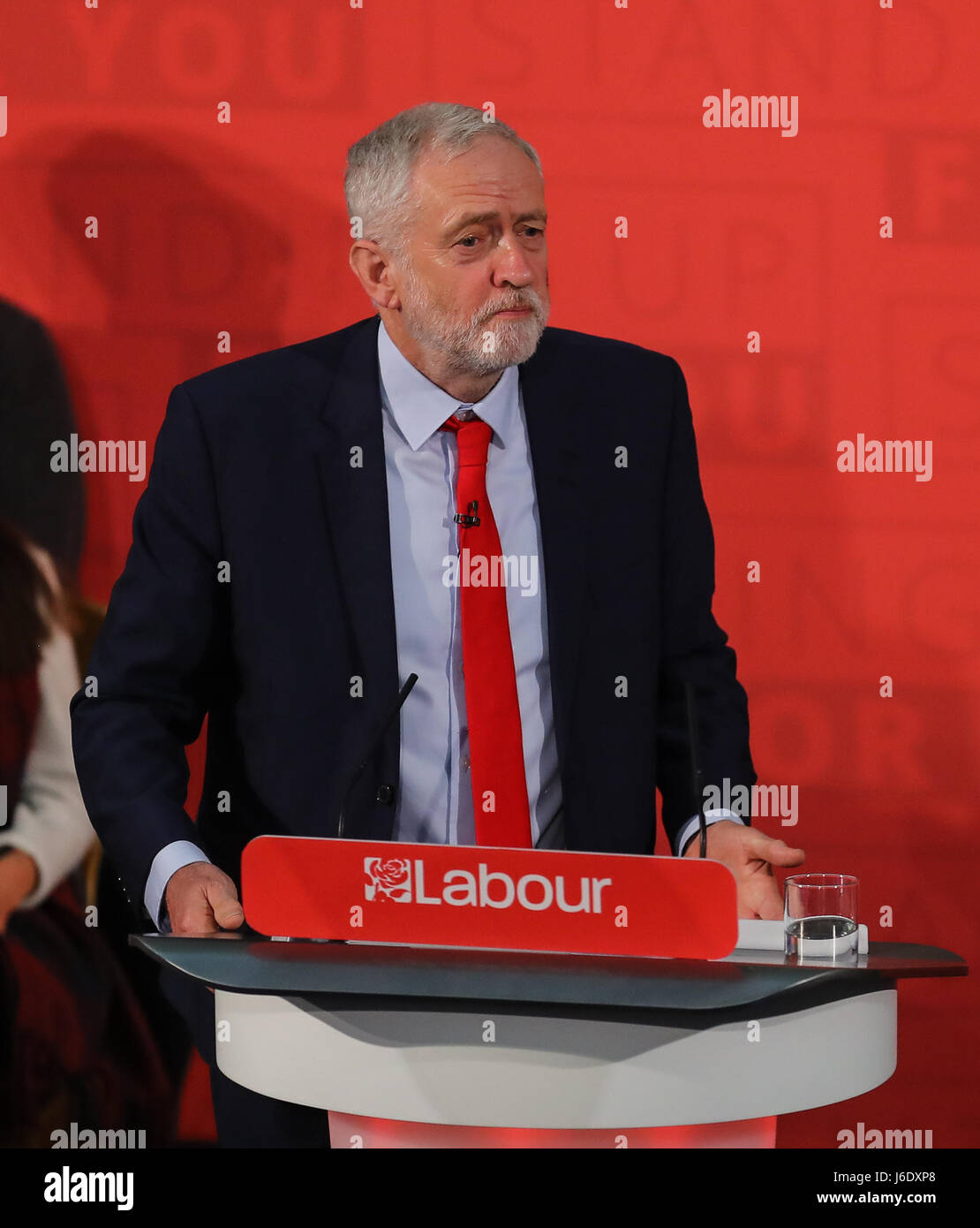 Labour leader Jeremy Corbyn makes his first speech of the 2017 General ...