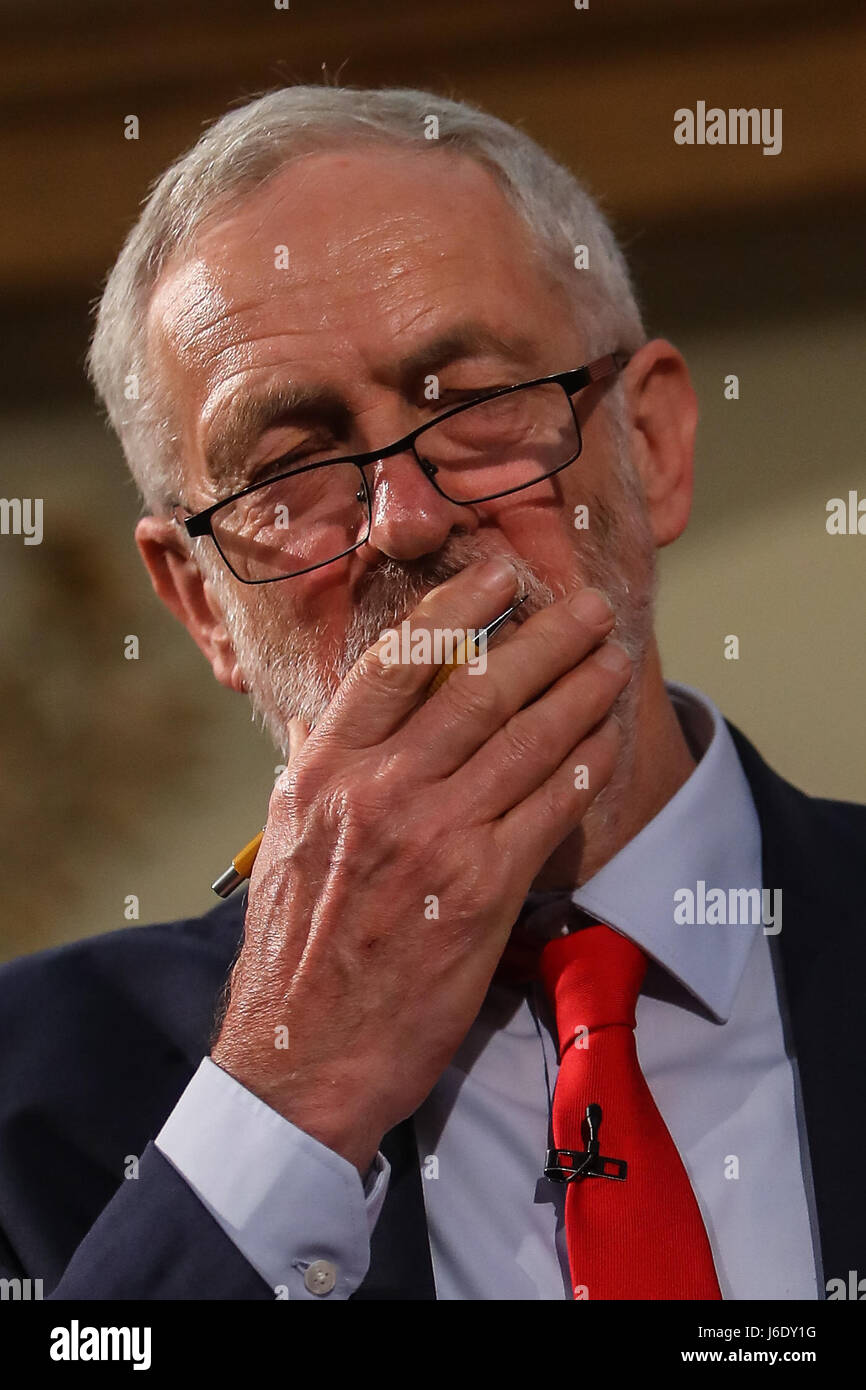 Labour leader Jeremy Corbyn makes his first speech of the 2017 General ...