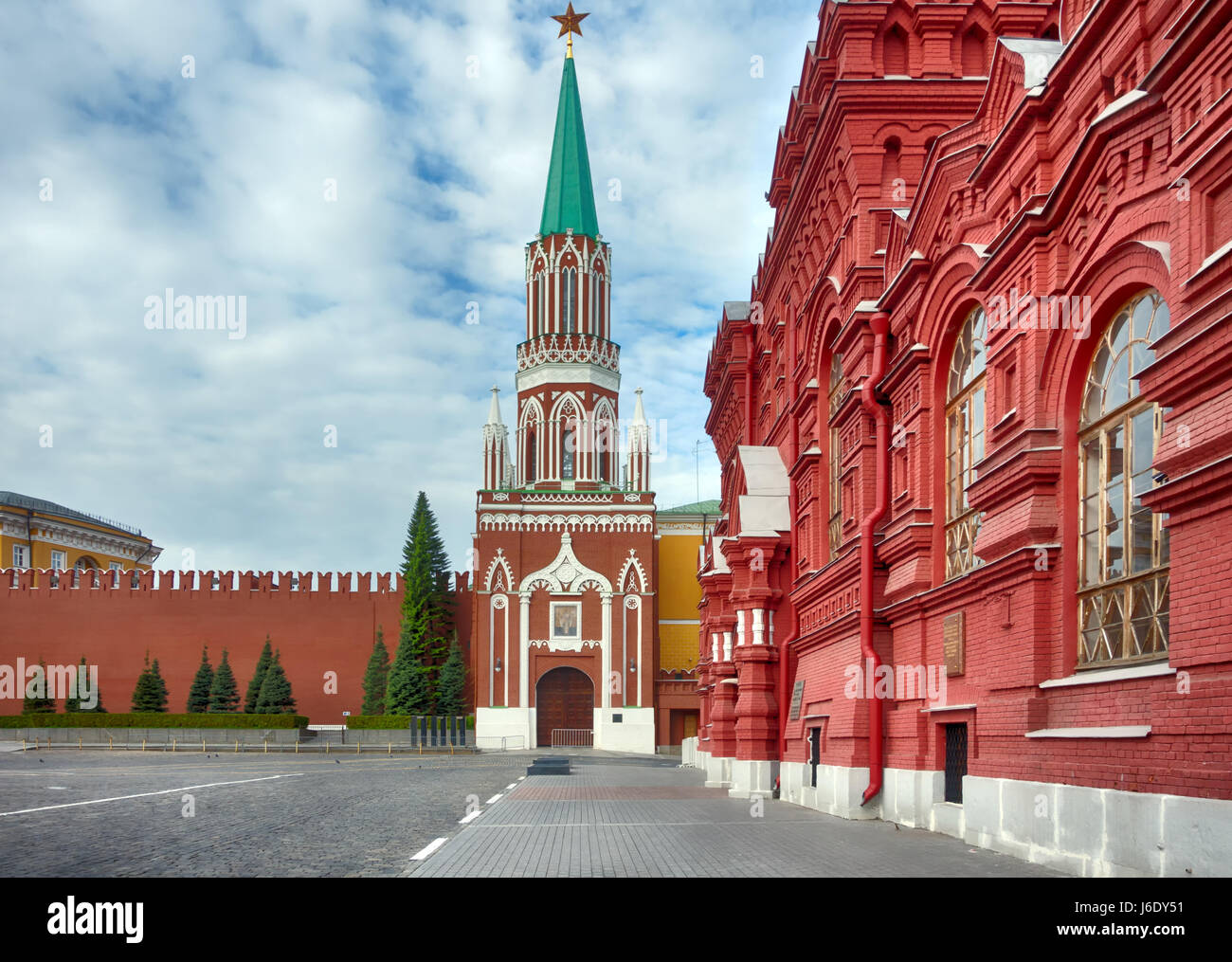 Red square in the moody morning - Moscow, Russia Stock Photo - Alamy