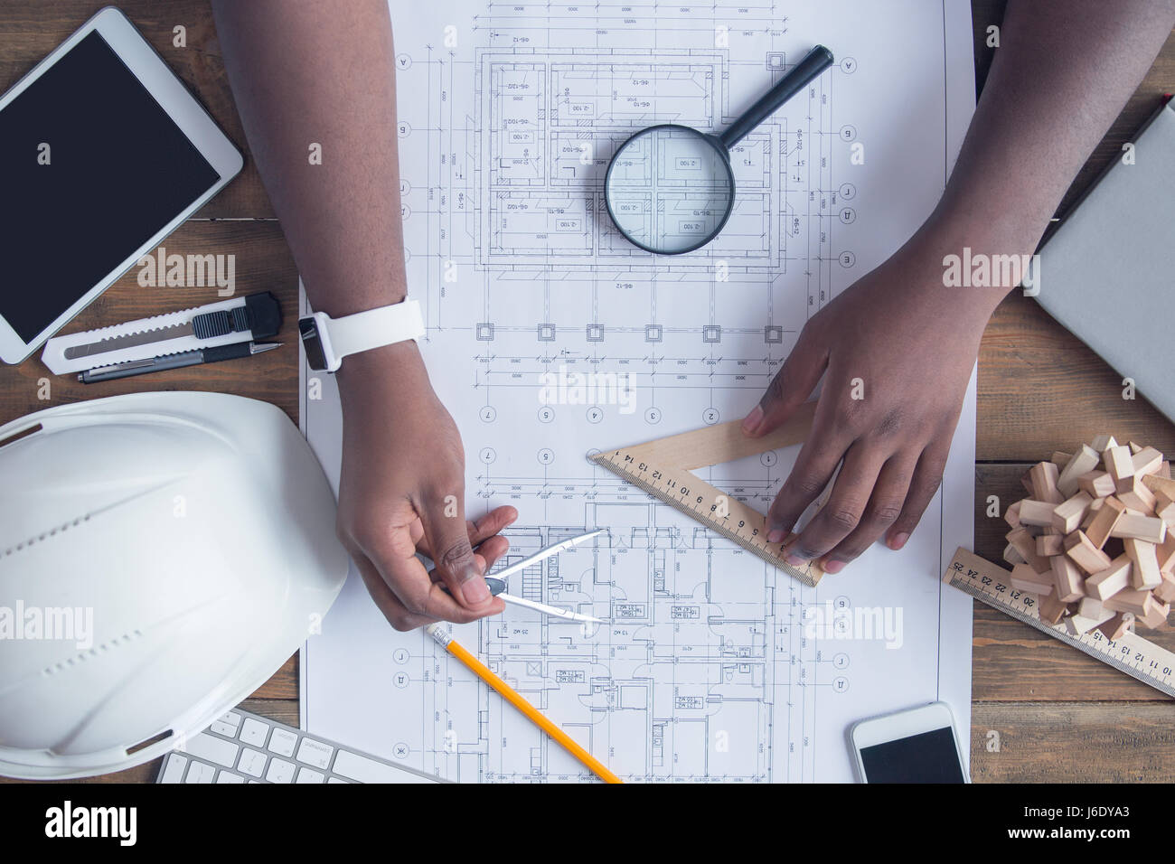 Young african man working in the office business Stock Photo - Alamy