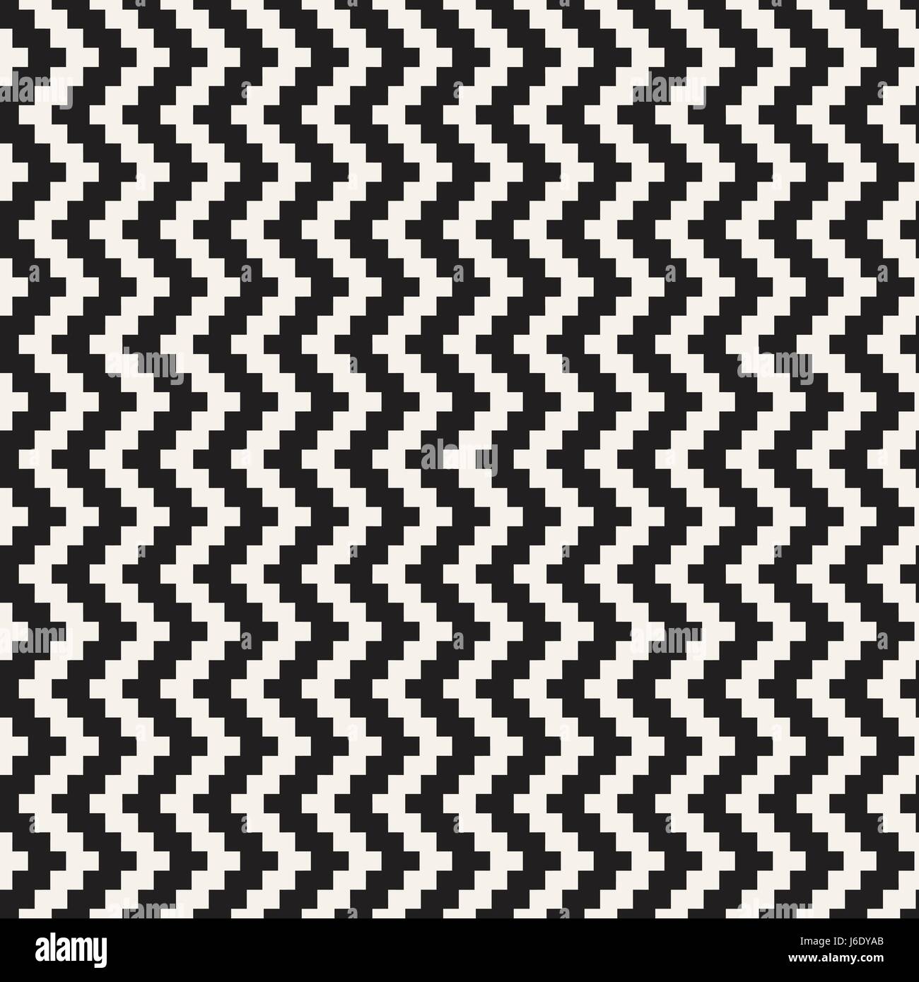Repeatable geometric grid texture. Vector seamless mesh pattern. Monochrome zigzag edgy lines ...