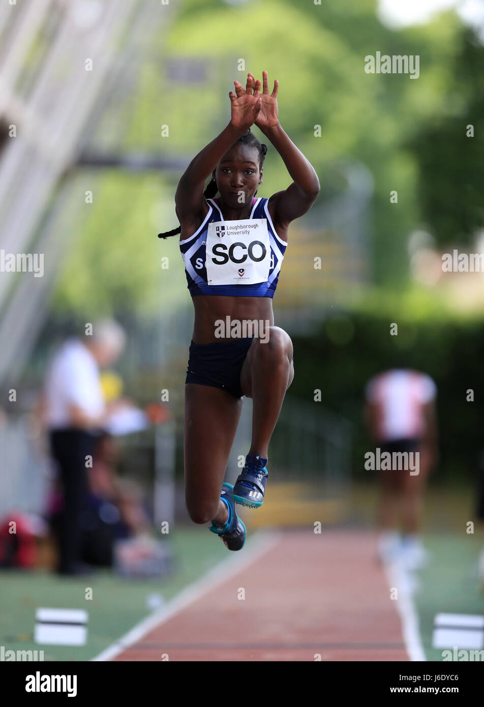 Zara Azante in the Women's Triple Jump during the Loughborough ...
