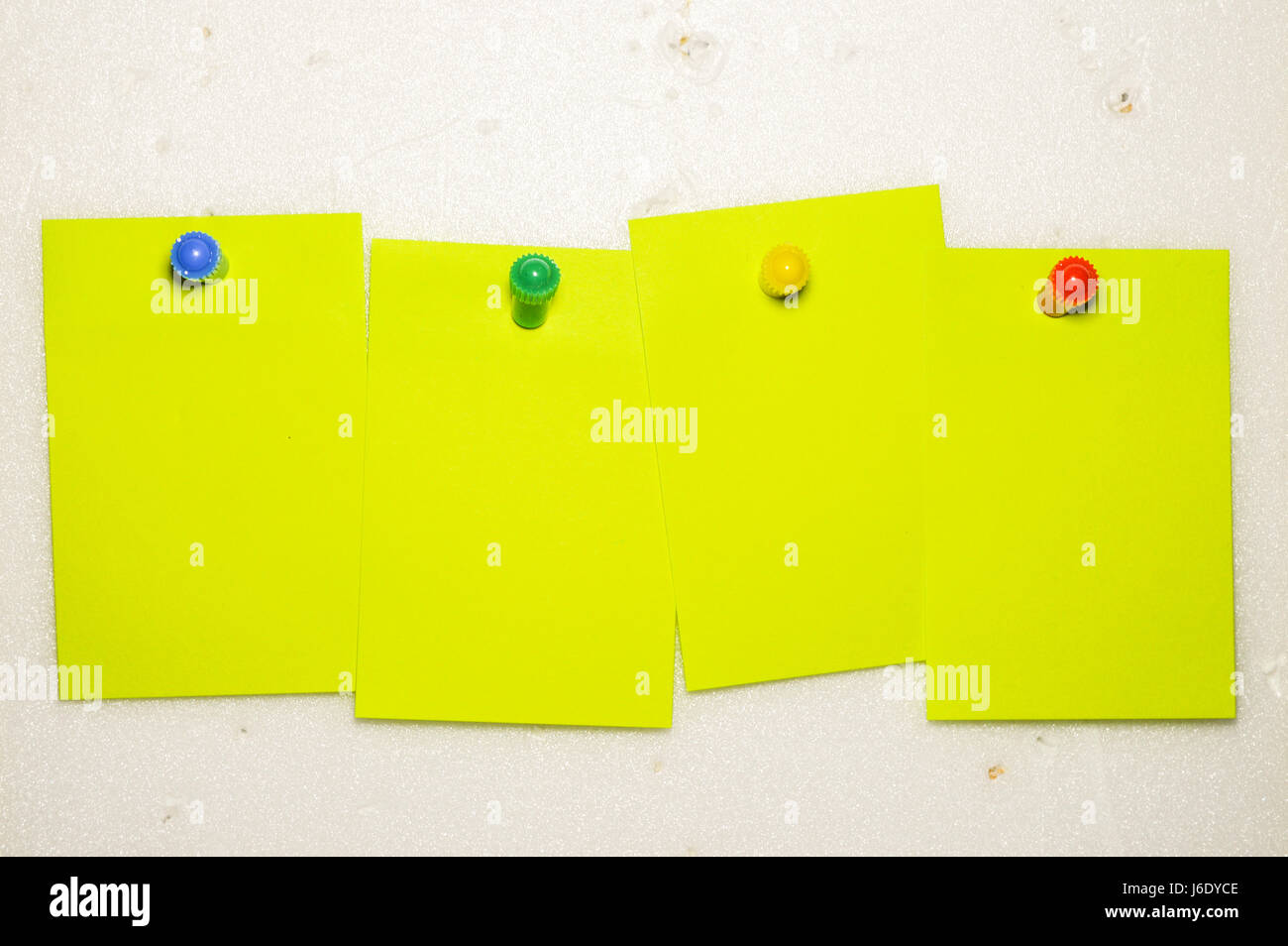 White paper notes on white wall hi-res stock photography and images - Alamy