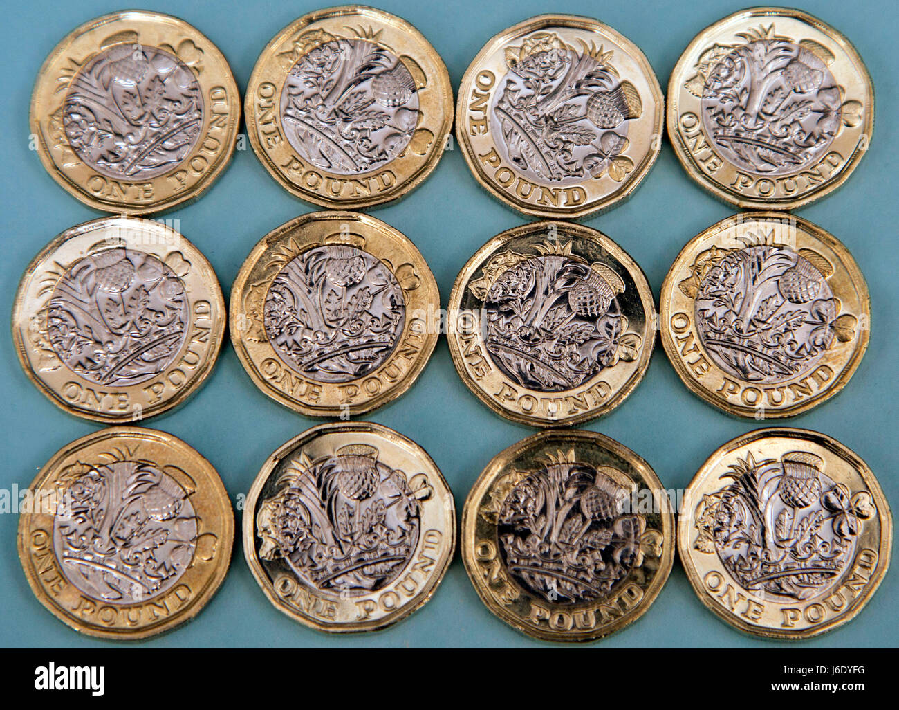 One pound coins hi-res stock photography and images - Alamy
