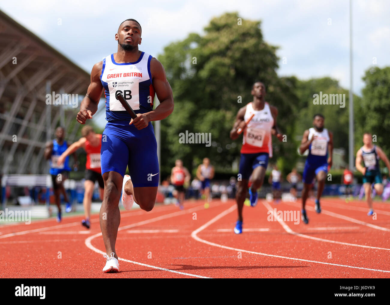 Joel Fearon in the 4x100 Metre Men's Relay Match during the ...