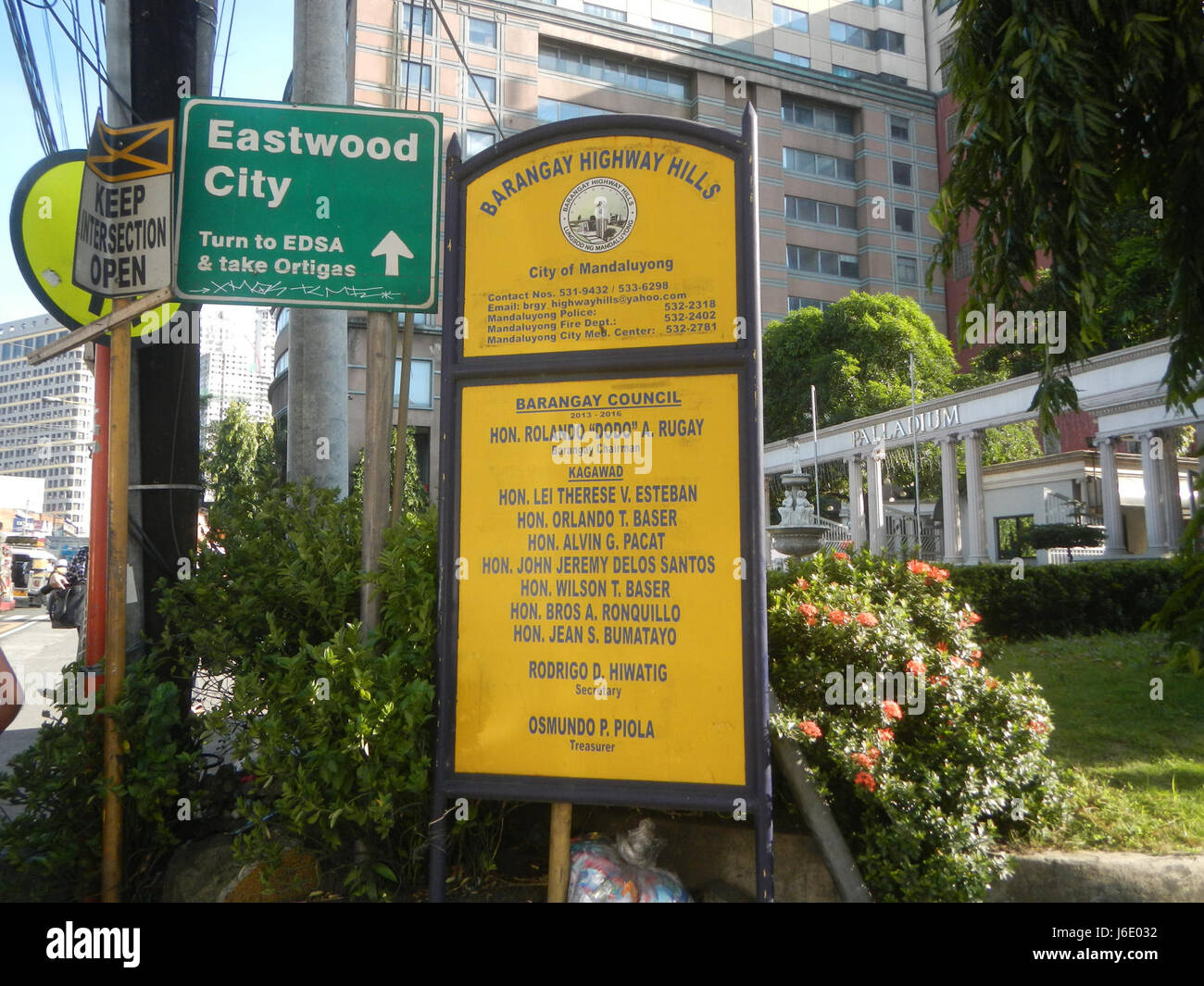 The location described includes several major roads and areas in ...