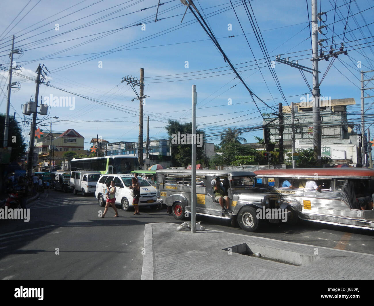 07540 Caloocan City Sangandaan Barangays Roads SM Landmarks 02 Stock ...