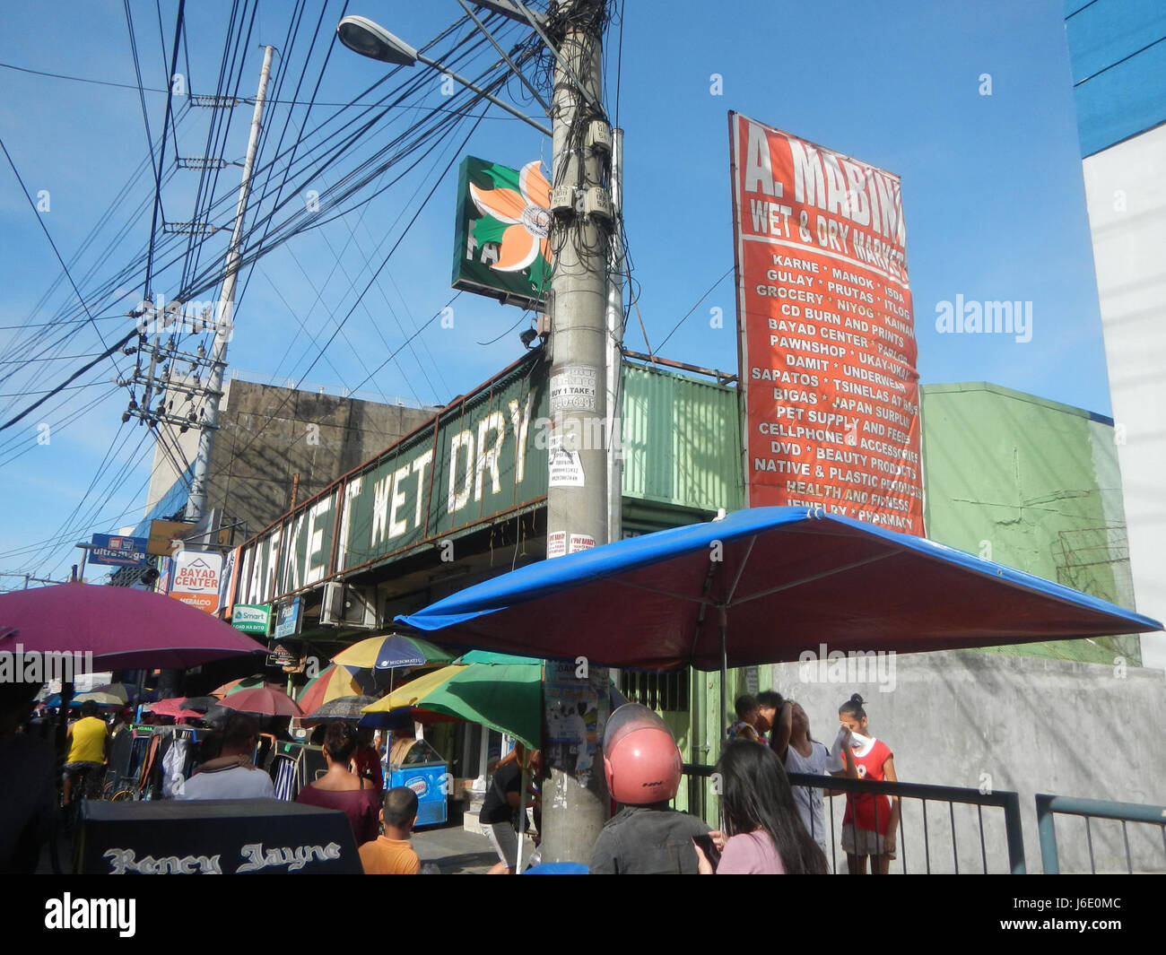 This image showcases key roads and landmarks in the Sangandaan area of ...