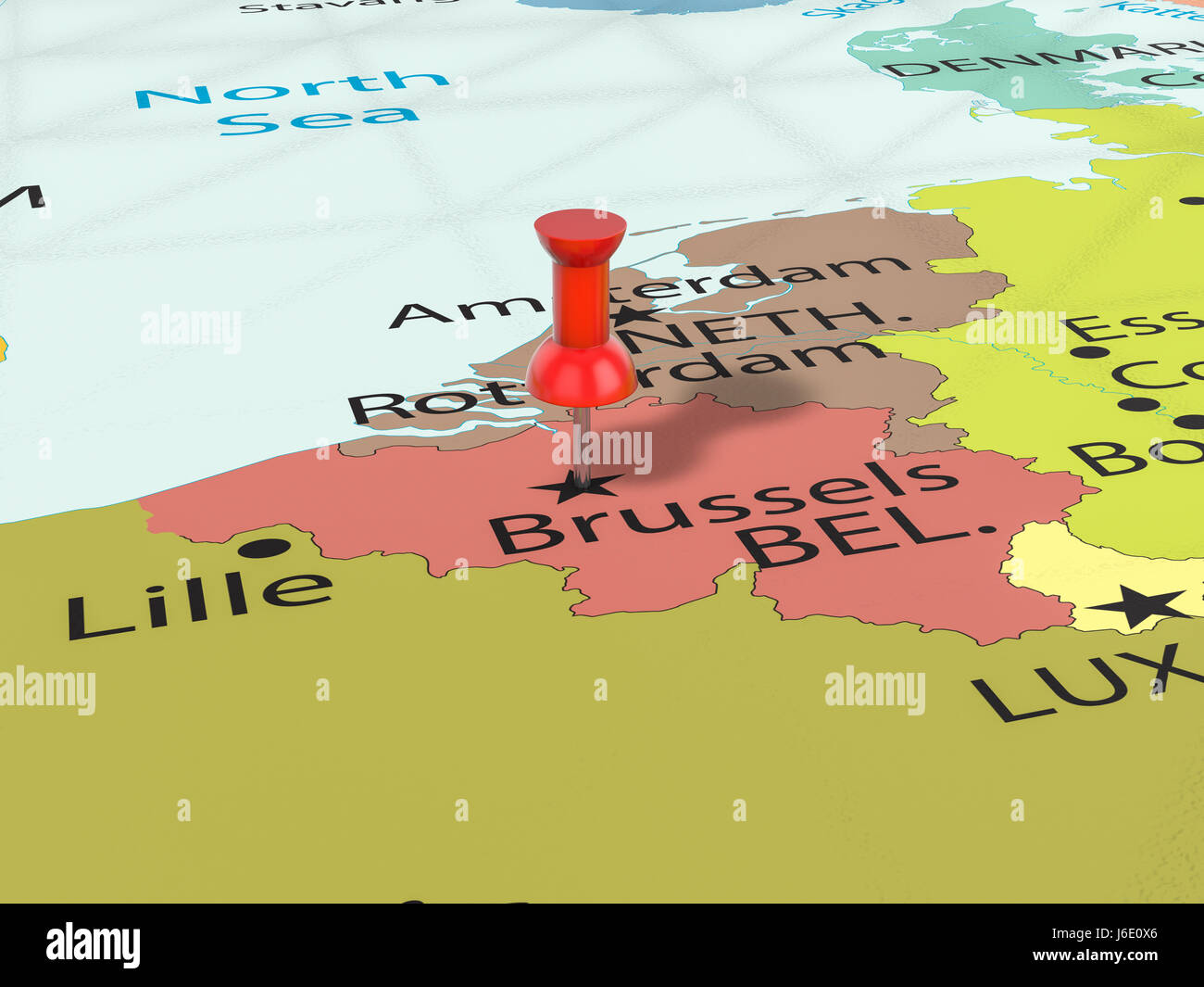 Brussels map hi-res stock photography and images - Alamy