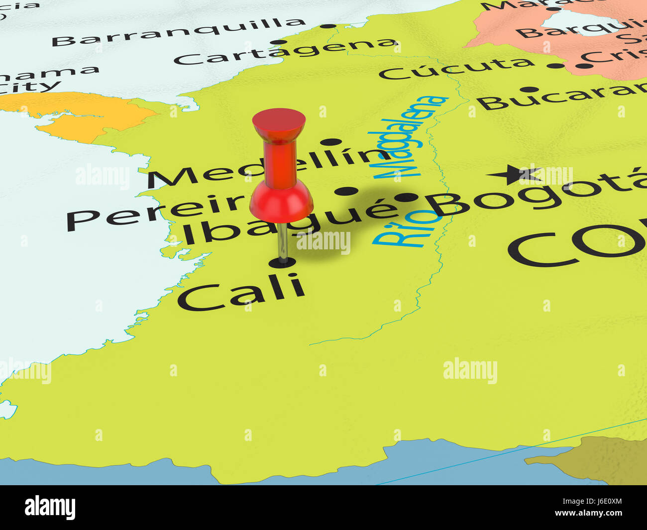 Cali colombia map hi-res stock photography and images - Alamy